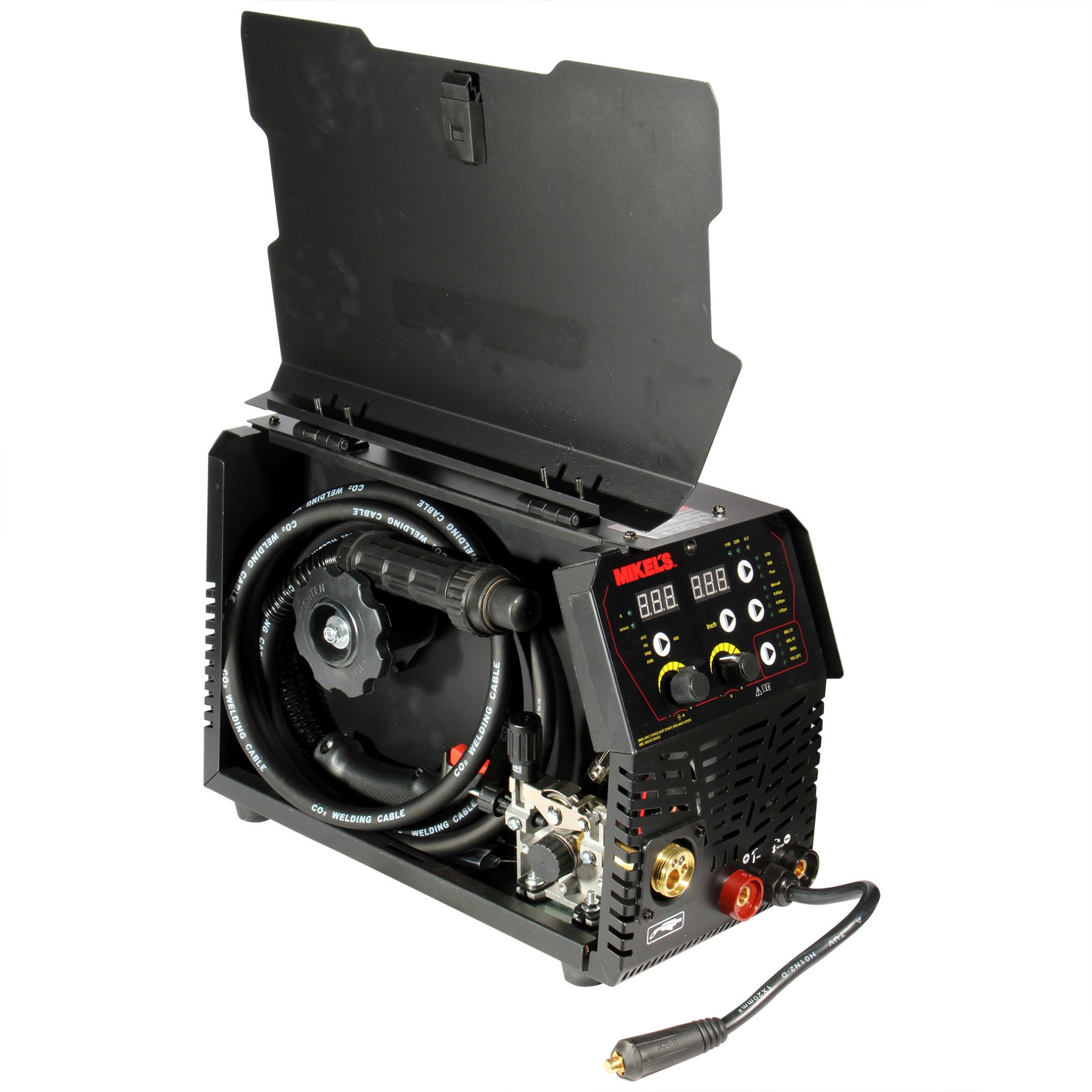 Soldadora de micro alambre y electrodo inverter (200 amp) SOLMIG-200I ...