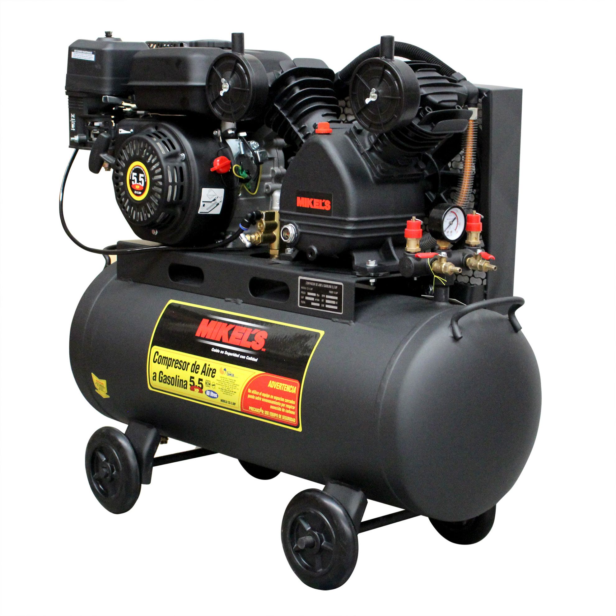 Compresor de aire 5.5 HP Motor a Gasolina (60 lts) CG-5.5HP - Mikels Tools