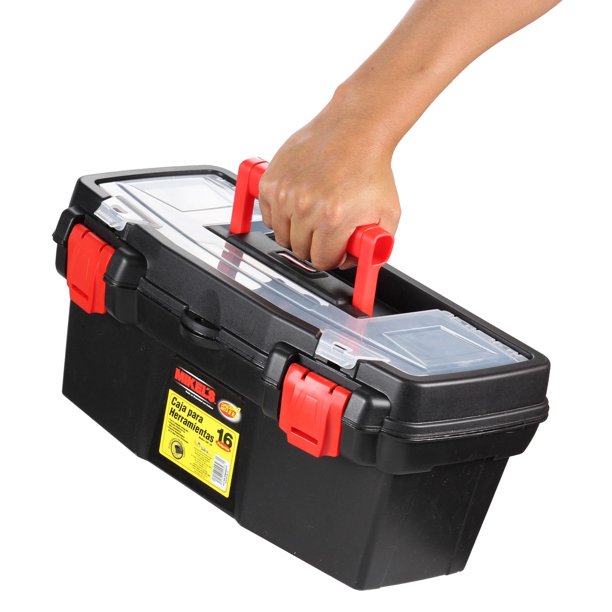 Caja plástica para herramientas 16” (1.5 lts) CHP-160 - Mikels Tools