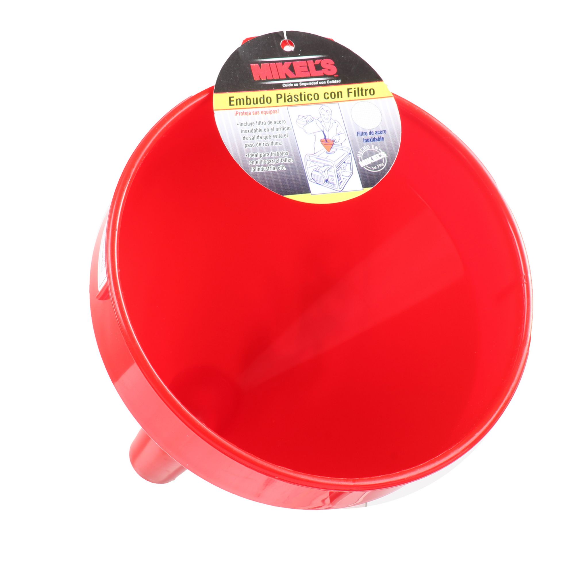 Embudo plástico con filtro (7”) EPF-07 - Mikels Tools