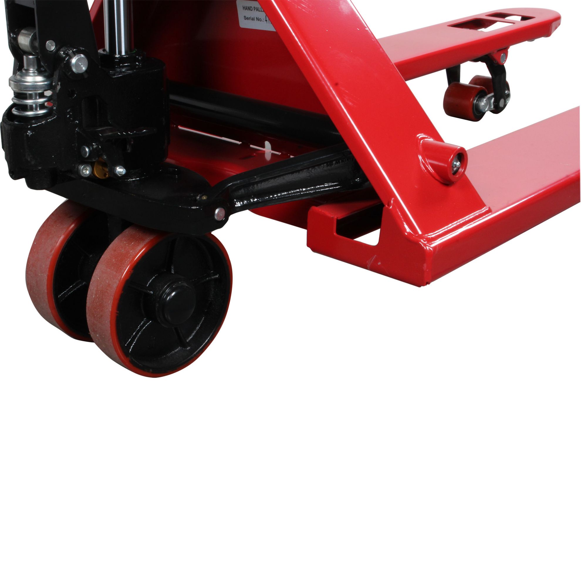 Patín hidráulico transpaleta con ruedas de poliuretano sistema tándem ...