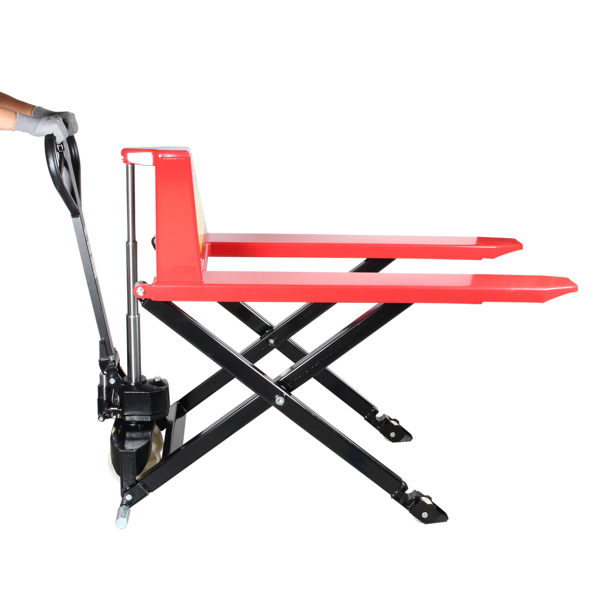 Patín hidráulico transpaleta con ruedas de poliuretano telescópica (1.5 ...