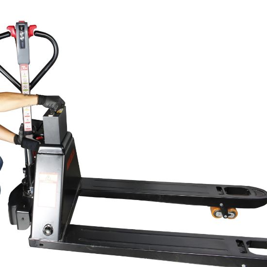 Patín hidráulico transpaleta eléctrica (2 ton / 48 V) TEMK-2000-ECO ...